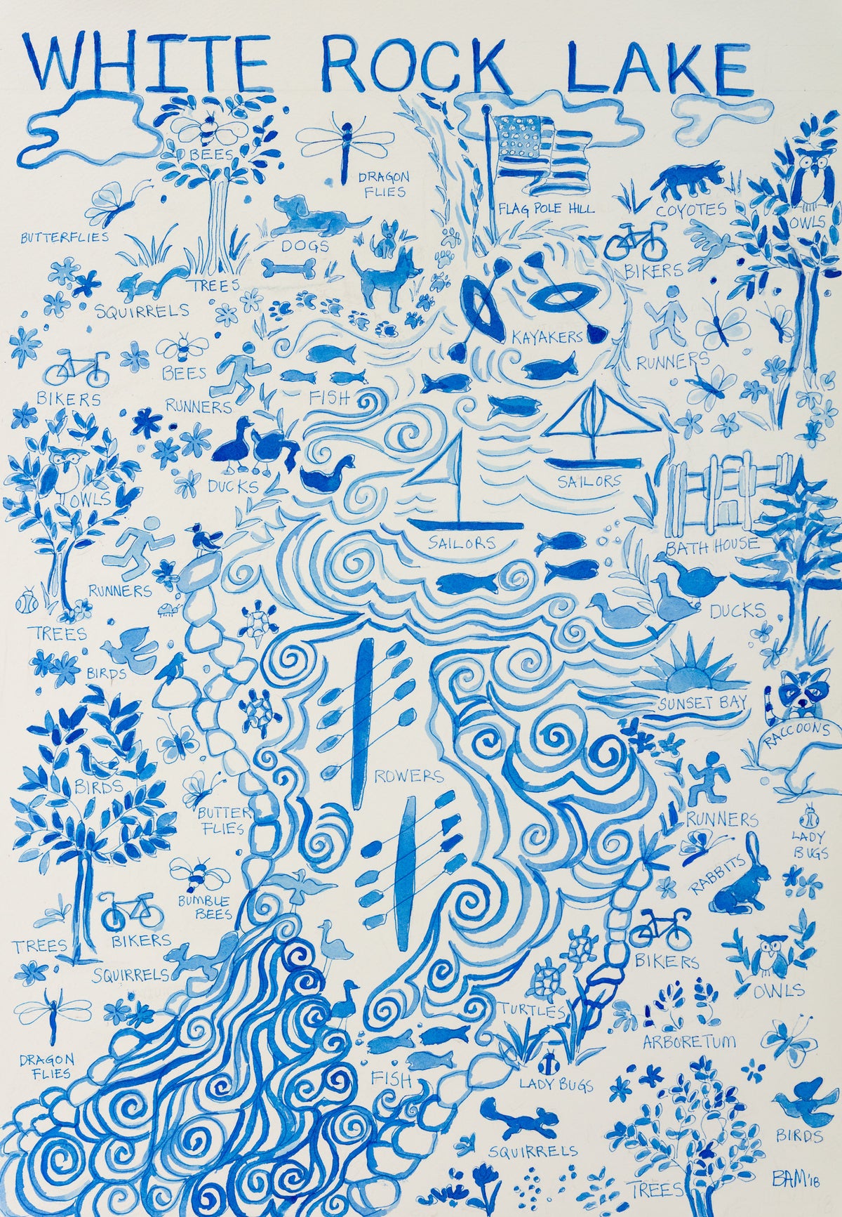 White Rock Lake Dish Towel – Walton's Garden Center